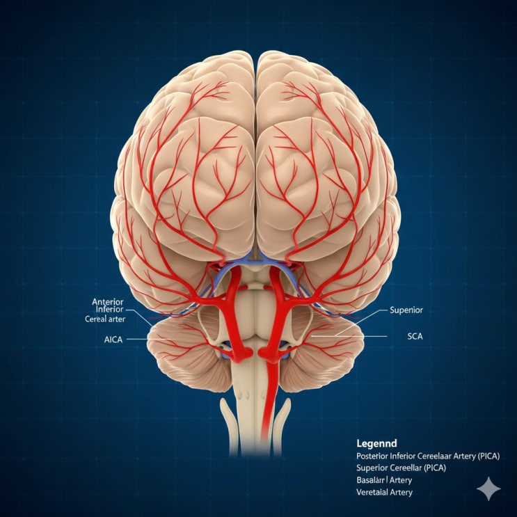 PICA(Posterior Inferior Cerebellar Artery) infarction 증상 및 치료적 접근법 ...