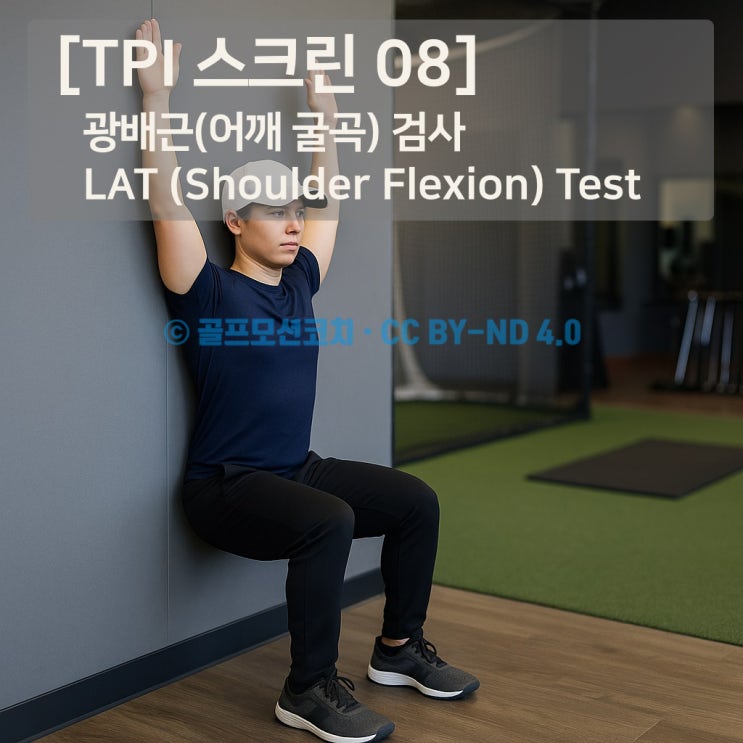 [TPI 스크린 08] 광배근(어깨 굴곡) 검사 LAT (Shoulder Flexion) Test — 바디‑스윙 커넥션 | 골프 ...