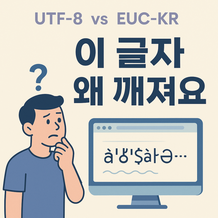 UTF-8 EUC-KR 차이 완벽 정리: 한글 깨짐 현상 원인과 해결 방법 : 네이버 블로그