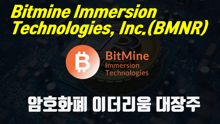 비트마인 이머전 테크놀로지스 Bitmine Immersion Technologies(BMNR) / 이더리움 관련주 : 네이버 블로그