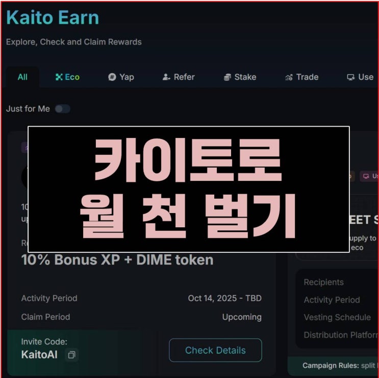 카이토 야핑(yapping) 월천 벌기 꿀팁 모음 2025 : 네이버 블로그