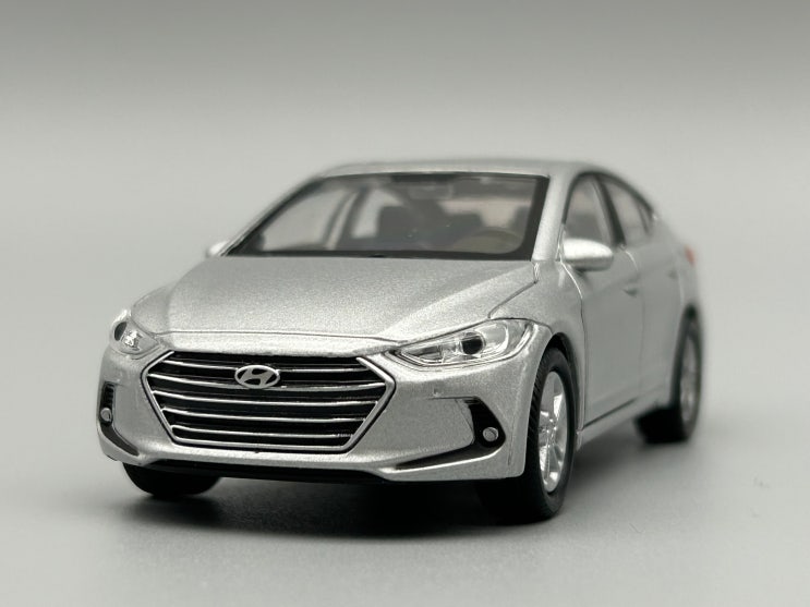 웰리 1:38 현대 아반떼 AD 6세대 실버 다이캐스트 자동차 모형 미니카(Welly Hyundai Avante Diecast ...