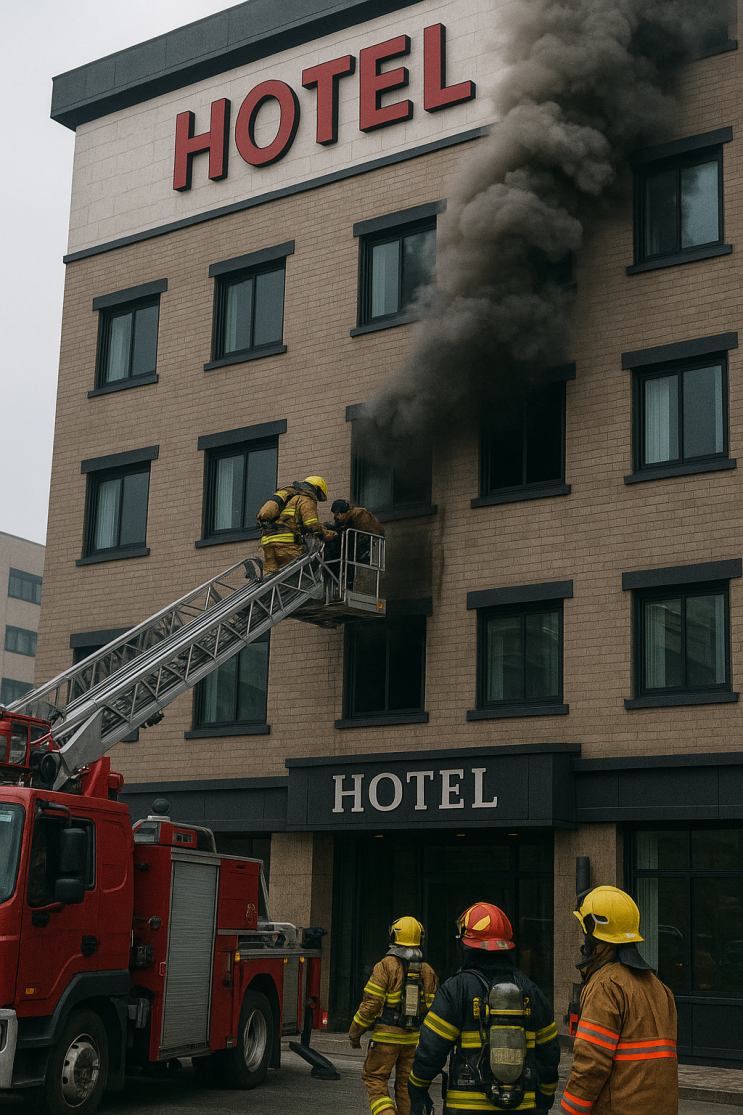 [오늘의 화재사고] 전남 순천 호텔 화재…투숙객 1명 경상, 50여 명 긴급 대피 : 네이버 블로그