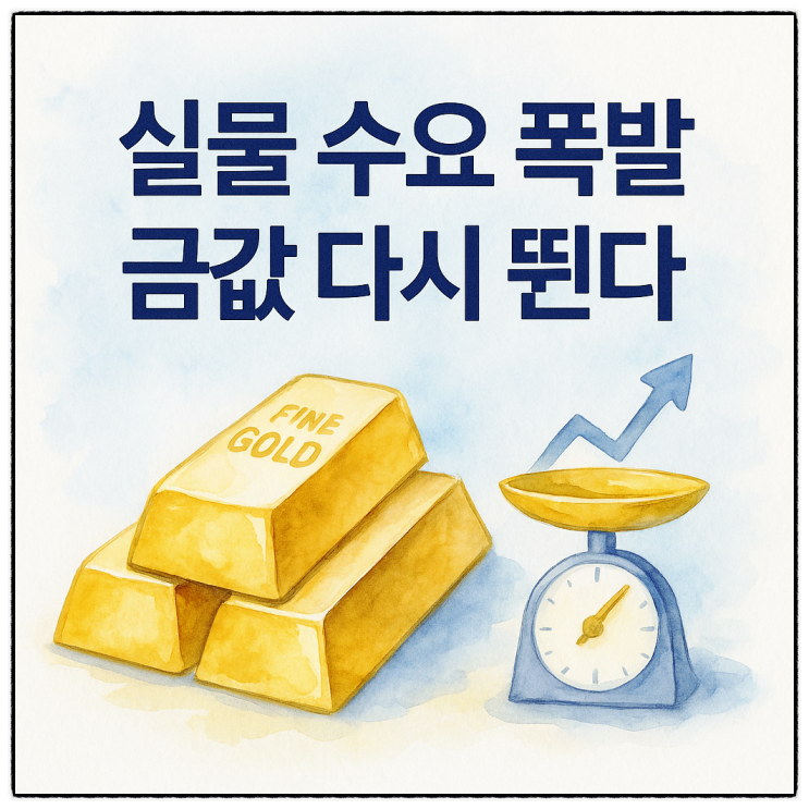 실물 수요 폭발, 금값이 다시 뛰는 이유｜목동 금거래소 분석 : 네이버 블로그