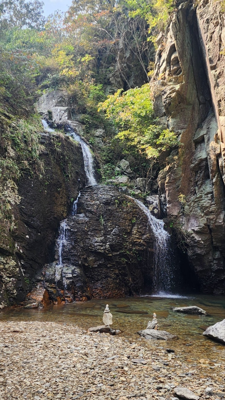 행복한산악회 오봉산 하산길과 용추폭포 : 네이버 블로그