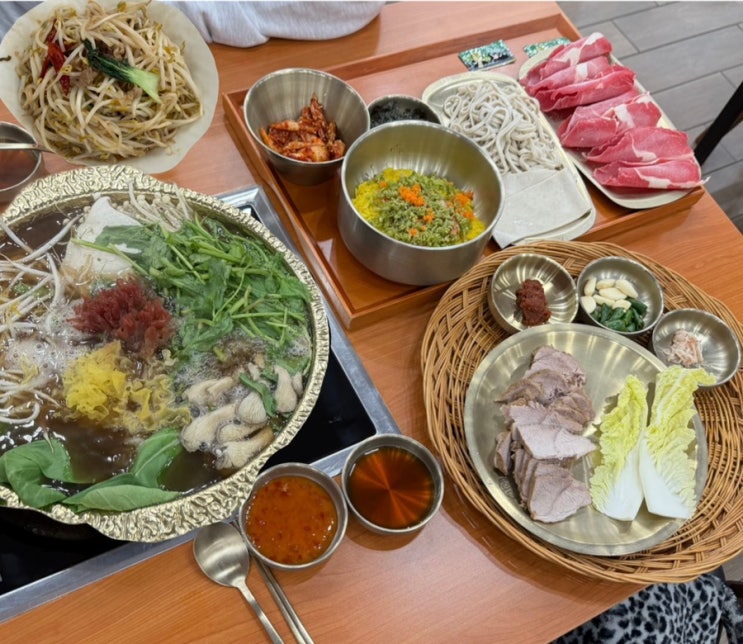 샤브샤브+칼국수 생각나면 또 여기죠 '기장옥' (+우삼겹숙주볶음 서비스) : 네이버 블로그