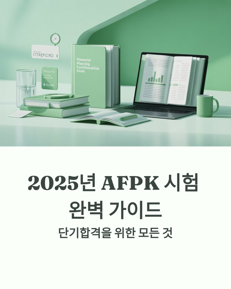 2025년 AFPK 시험 완벽 가이드, 단기합격을 위한 모든 것 : 네이버 블로그