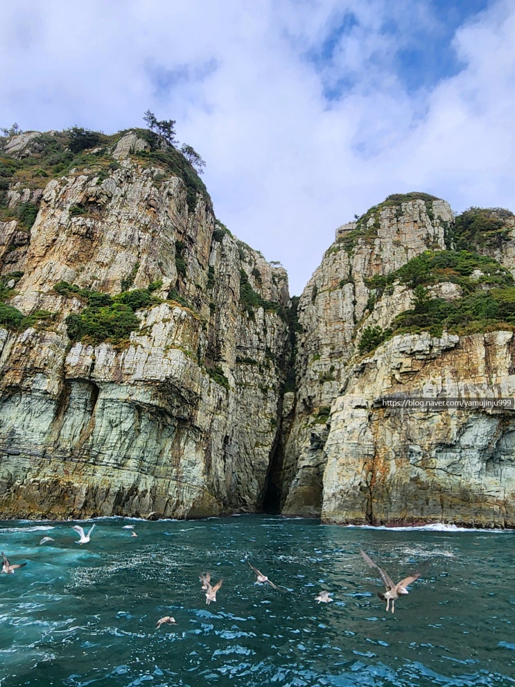 [2박 3일/통영&거제③] 추석여행 2일 차(해금강 유람선, 외도 보타니아, 엄선장 짬뽕, 미피 카페, 구조라성, 매미성 ...