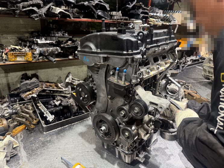 그랜저 HG 2.4 세타 GDi 소음으로 엔진 교체 작업 : 네이버 블로그