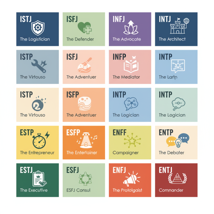 MBTI 16가지 유형 총정리 | 성격별 특징·장단점·궁합 한눈에 보기 : 네이버 블로그