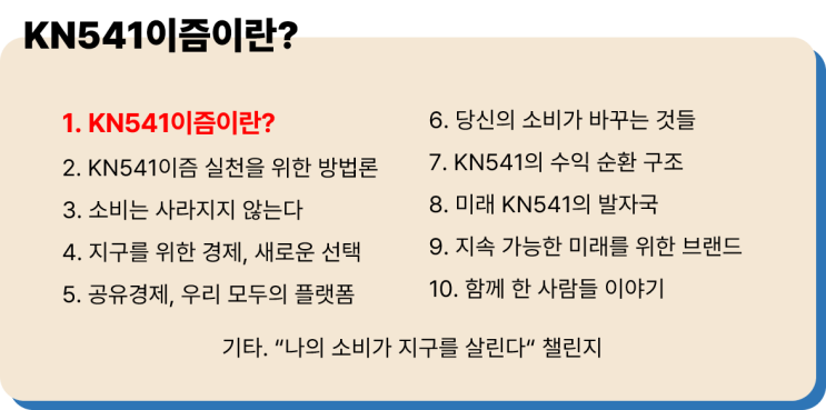 [기획]KN541이즘이란? 지구를 살리는 친환경 패러다임 : 네이버 블로그