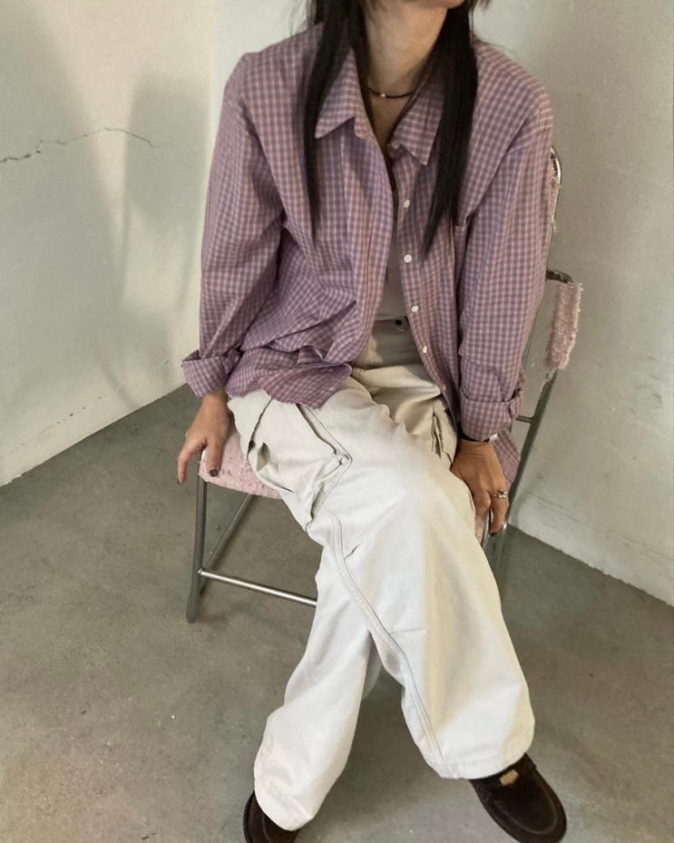 [sale] 모네 체크 셔츠 : 네이버 블로그