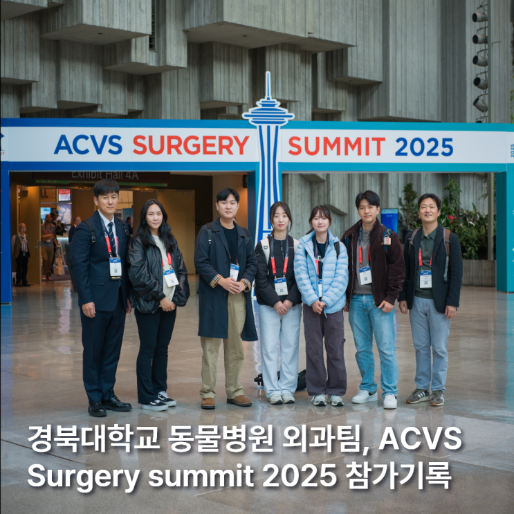 경북대학교 동물병원 외과팀 - 2025 ACVS 학회 참가 및 최신 진료 트렌드 조망 : 네이버 블로그