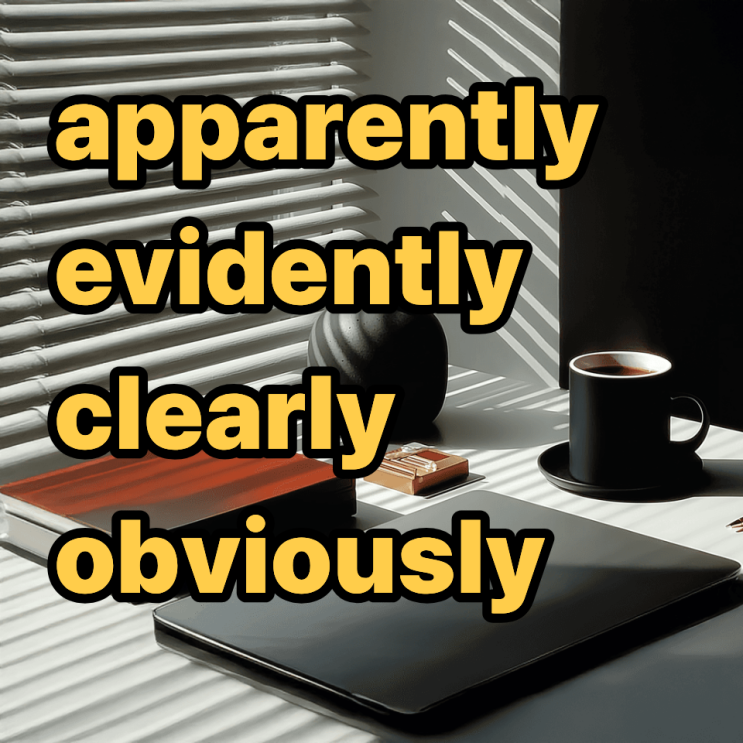 apparently / evidently / clearly / obviously : 네이버 블로그