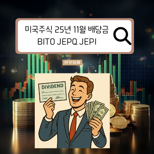 25년 11월 BITO, JEPQ, JEPI 배당금 발표 : 네이버 블로그