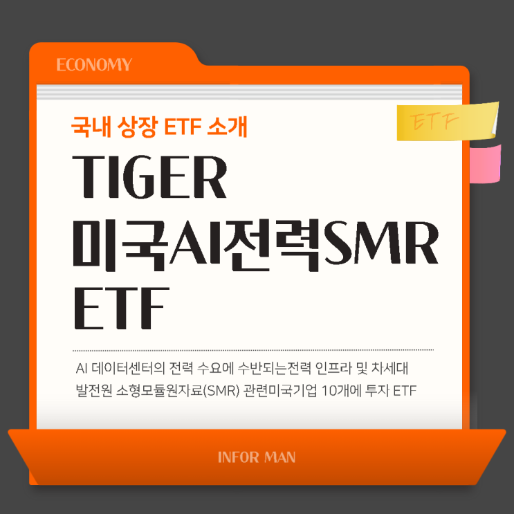 TIGER 미국AI전력SMR ETF : AI시대의 핵심, 미국SMR전력에 투자 : 네이버 블로그