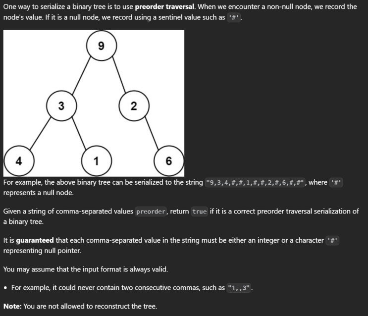 JAVA_LeetCode 331_Verify Preorder Serialization of a Binary Tree : 네이버 블로그