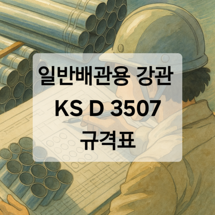 KS D 3507 일반배관용 강관 규격표 완벽정리–외경·두께·단중 실무 계산법 : 네이버 블로그