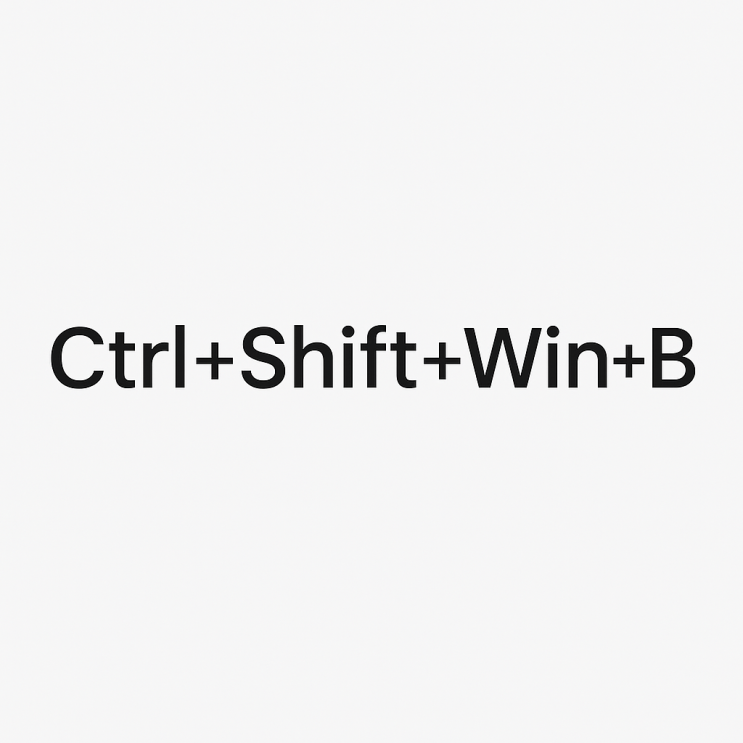 Ctrl + Shift + Win + B : 네이버 블로그