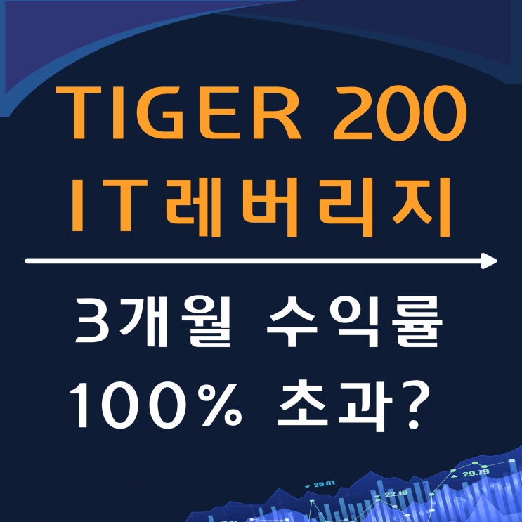 TIGER 200IT레버리지 ETF, 3개월 수익률이 1등? (feat. 주가와 배당금 그리고 수수료와 구성종목 분석까지 ...
