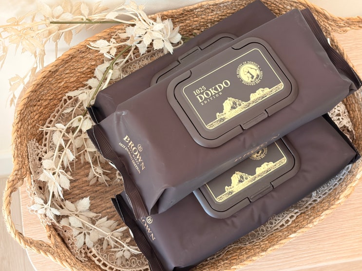 브라운 아기 물티슈 독도에디션 출산준비물 필수템 : 네이버 블로그