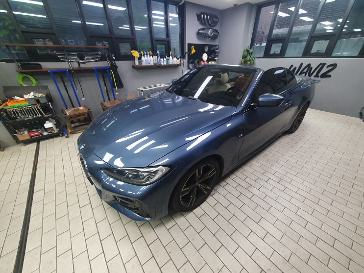 잠실 BMW 420i Convertible - bmw 4시리즈 컨버터블의 4채널 아이나비 메가2와 에코파워팩 s20 설치 ...