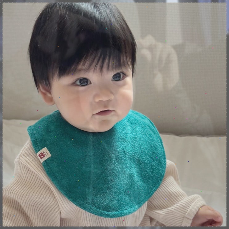 바니블라썸 턱받이 아기 소프트테리 테리빕 무형광 부드러운 유아 턱받이 두겹 화이트 : 네이버 블로그