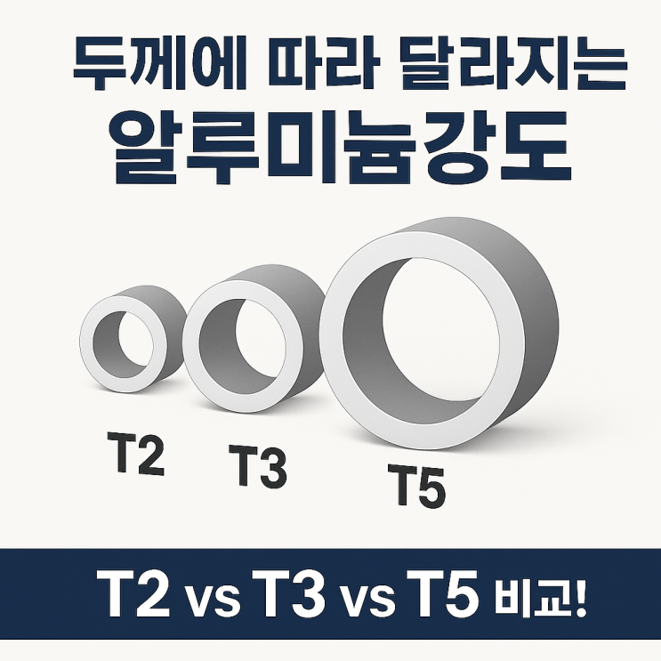 알루미늄 두께별 강도 비교 T2 vs T3 vs T5 뭐가 다를까? : 네이버 블로그