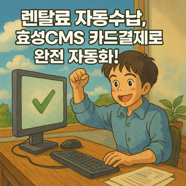 [렌탈사업자 필독] 렌탈료를 카드CMS로 자동 수납! 효성CMS 카드정기결제로 미납 걱정 없는 정산 시스템 구축하기 : 네이버 블로그