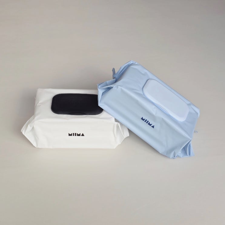 국내생산 저자극 아기물티슈 미마물티슈 화이트 블루 비교 사용후기 : 네이버 블로그