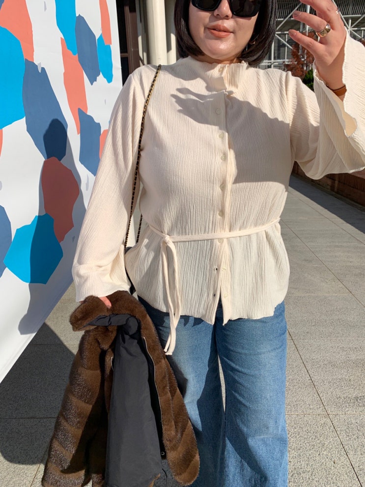 [MMD 제작] 플리츠 훌 가디건 블라우스 : 네이버 블로그