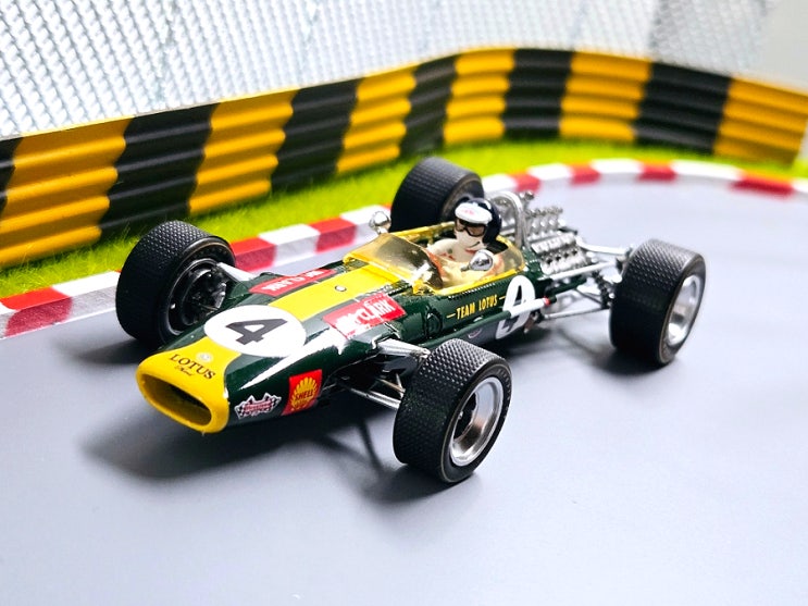 [로터스] Lotus 49(1968남아공GP) #4 짐 클락 / F1 다이캐스트 1:43 스파크Spark : 네이버 블로그