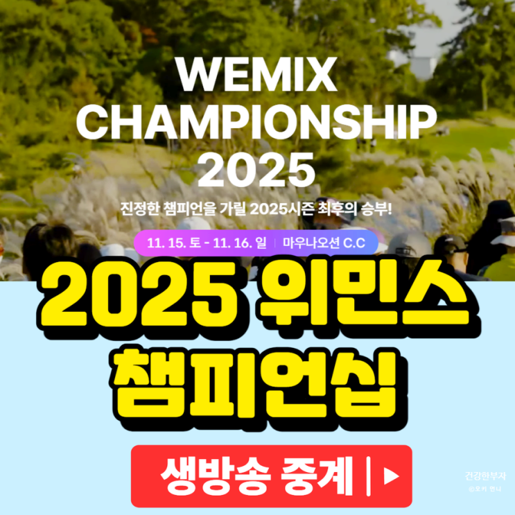 2025 KLPGA 위믹스 챔피언십 출전 선수 우승상금 경기방식 갤러리티켓 : 네이버 블로그