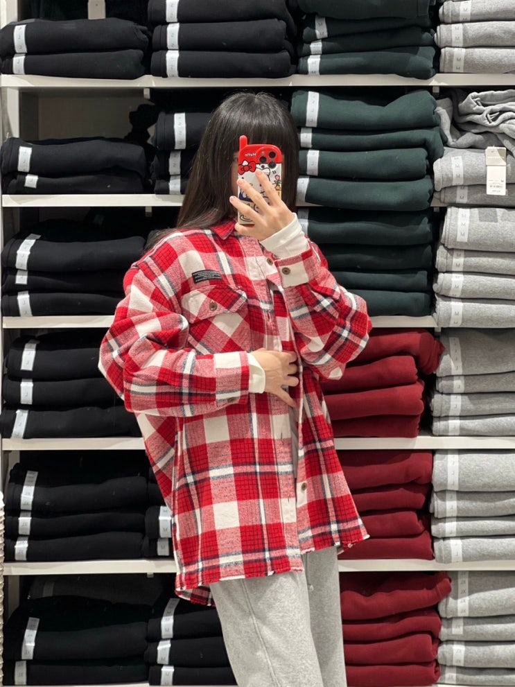 GU x 언더커버 체크 셔츠, 기모 후드 집업(남여공용) : 네이버 블로그