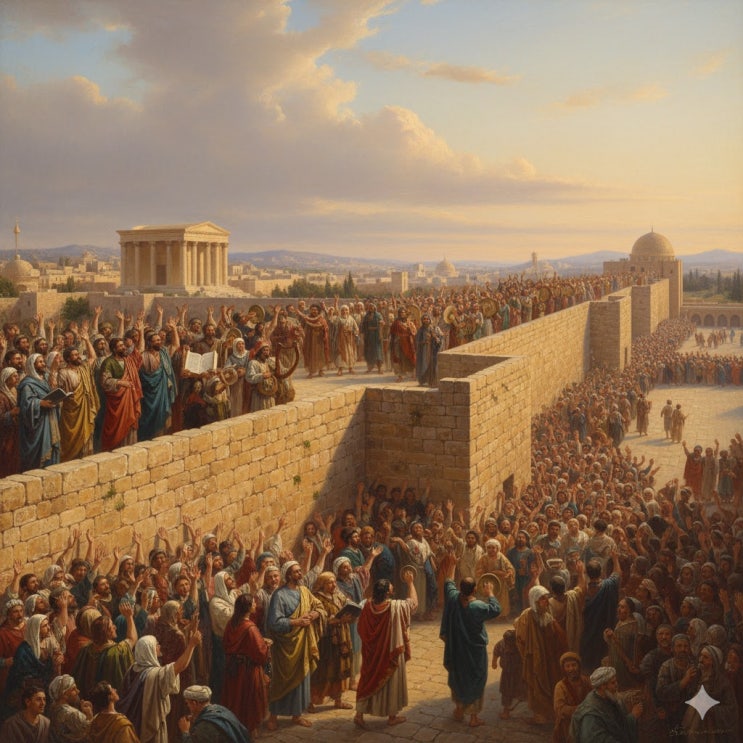 느헤미야 12장: 성벽 봉헌식과 공동체의 기쁨 (Dedication of the Wall and Community Joy ...