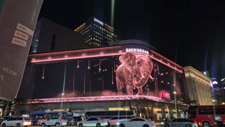 신세계백화점 미디어파사드 일정 위치 금요일 저녁 후기 : 네이버 블로그