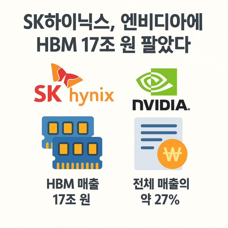 올해 엔비디아에 HBM 17조 팔았다는 SK하이닉스 : 네이버 블로그