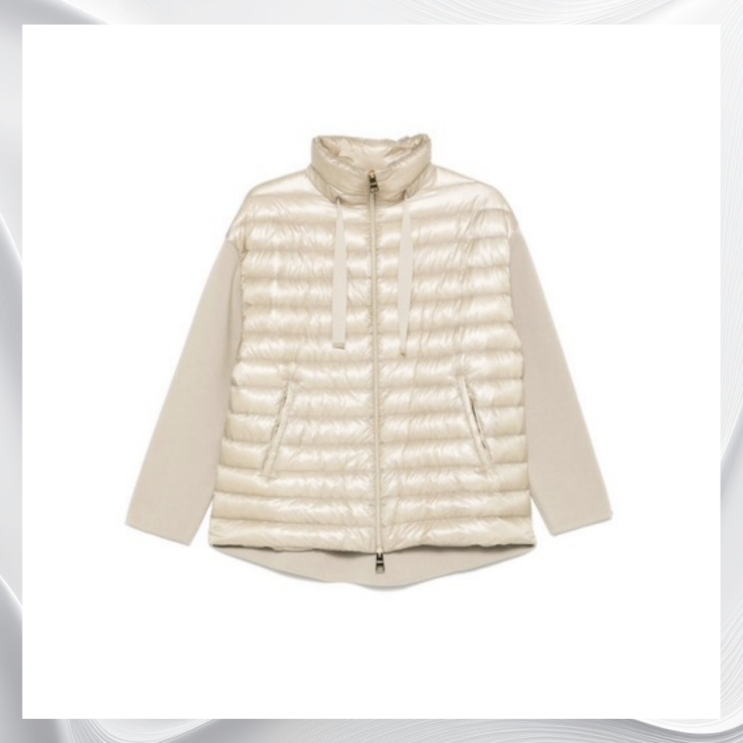 에르노패딩 패널 재킷 가벼운 소재로 팔 부분은 니트 추천 : 네이버 블로그