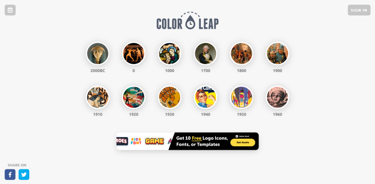 [Color Leap] 각 시대별 색상 사용을 볼 수 있는 컬러 레퍼런스 사이트 : 네이버 블로그