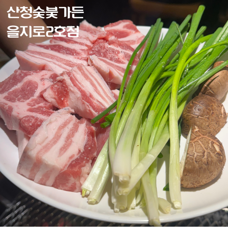 [산청숯불가든 을지로 2호점]재래식 소금구이 맛집, 을지로 고깃집 : 네이버 블로그