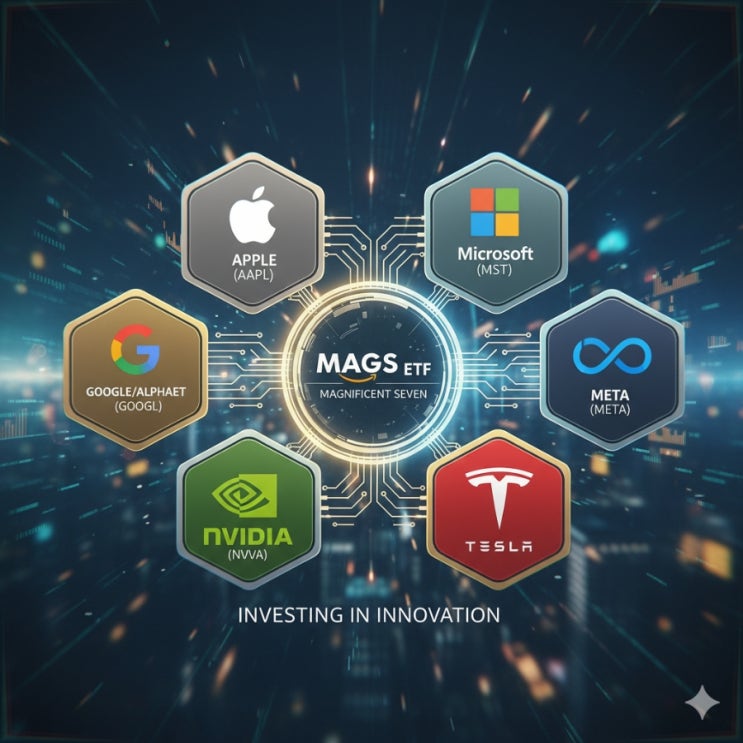 MAGS ETF 완전기초 정리 미국 빅7(매그니피센트7)를 공부하다 : 네이버 블로그
