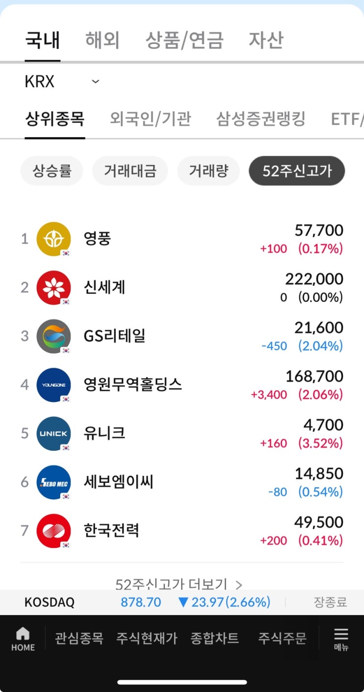 퇴사자의 경제공부 / 랭킹종목 현황 / KRX & NXT 차이 / 인버스 & 곱버스 알아보기 : 네이버 블로그