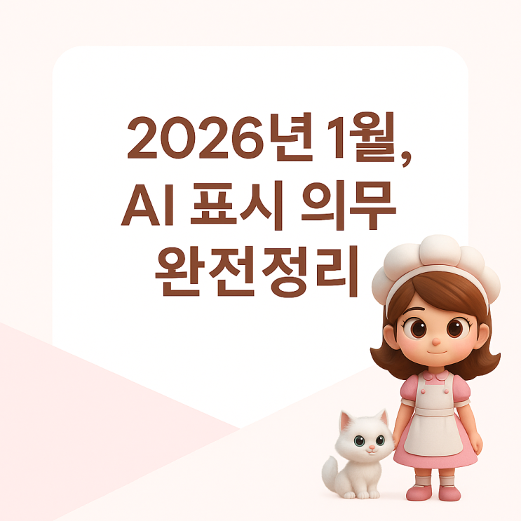 2026년, AI 크리에이터라면 꼭 알아야 할 ‘AI 표시 의무’ 완전정리 : 네이버 블로그