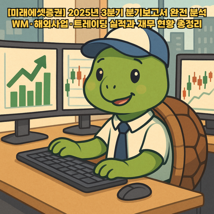 [미래에셋증권] 2025년 3분기 분기보고서 완전 분석-WM·해외사업·트레이딩 실적과 재무 현황 총정리 : 네이버 블로그