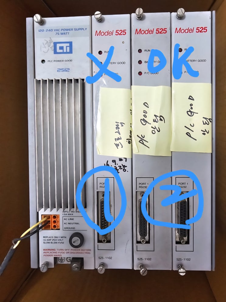 수리,불량,cti,model525,cpu module,cpu,io,input,output,com,communication,통신 ...