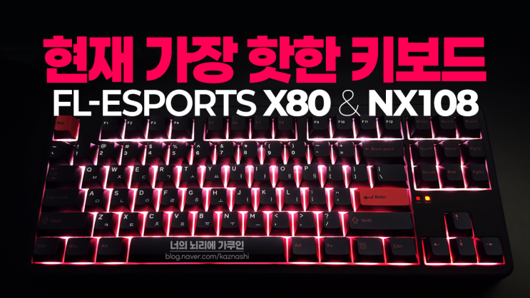 요즘 가장 핫한 저소음 기계식 키보드, FL-ESPORTS X80 & NX108 : 네이버 블로그