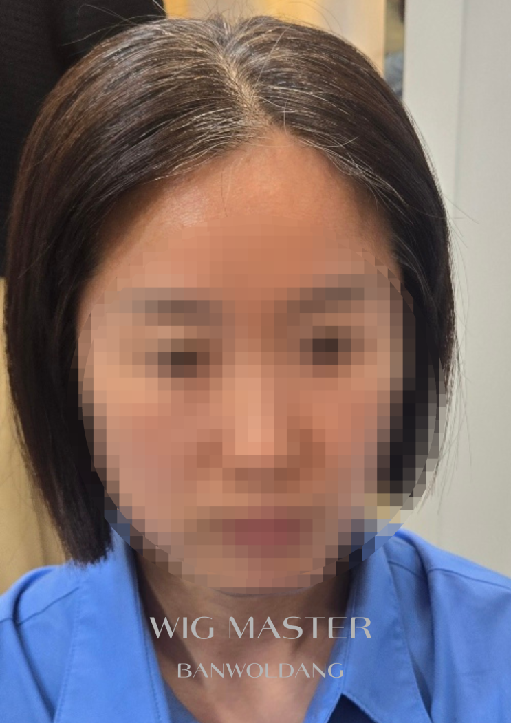 거창에서 오신 40대 여성 새치커버 부분 가발 : 네이버 블로그