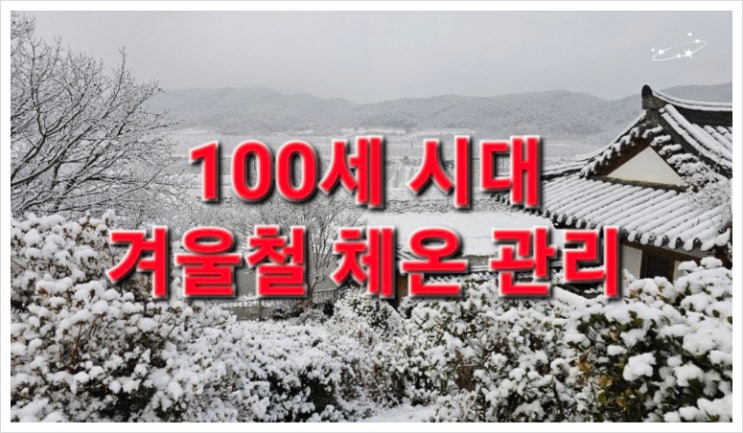100세 시대 체온 1도 지키면 면역력 UP — 겨울 필수 보온 습관 및 추천 온열템 3선 : 네이버 블로그