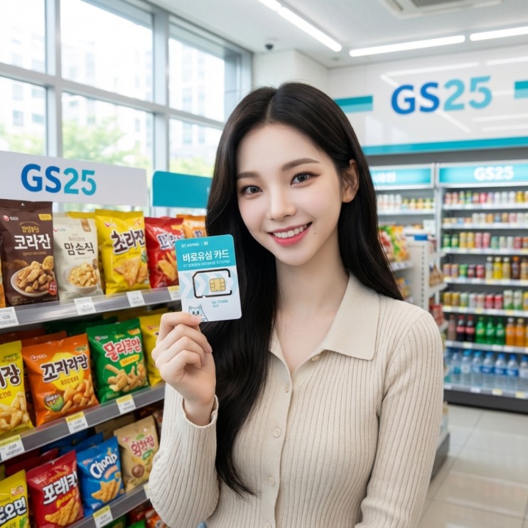 GS25 편의점 유심 으로 선불폰 셀프개통 하는 팁 : 네이버 블로그