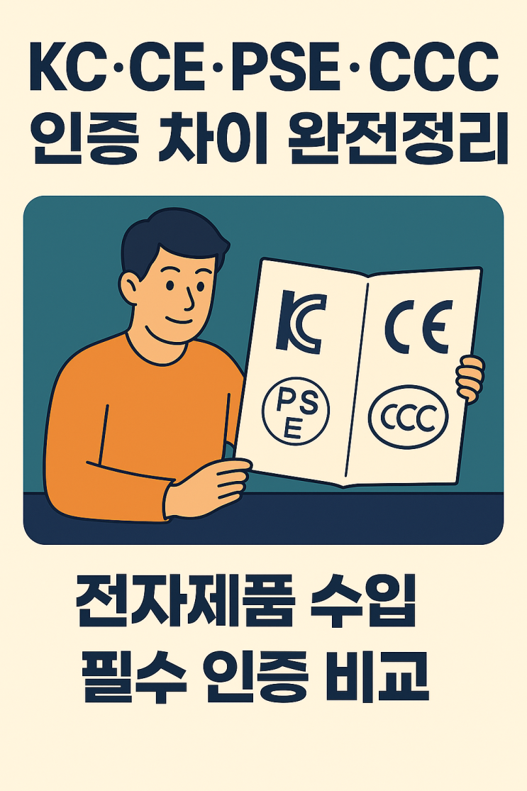 KC·CE·PSE·CCC 인증 차이 완전정리｜해외 전자제품 수입 전 필수 확인 : 네이버 블로그